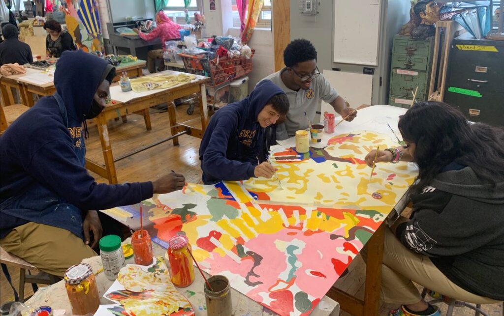 Public Art Project in Mergenthaler Vocational Technical High School